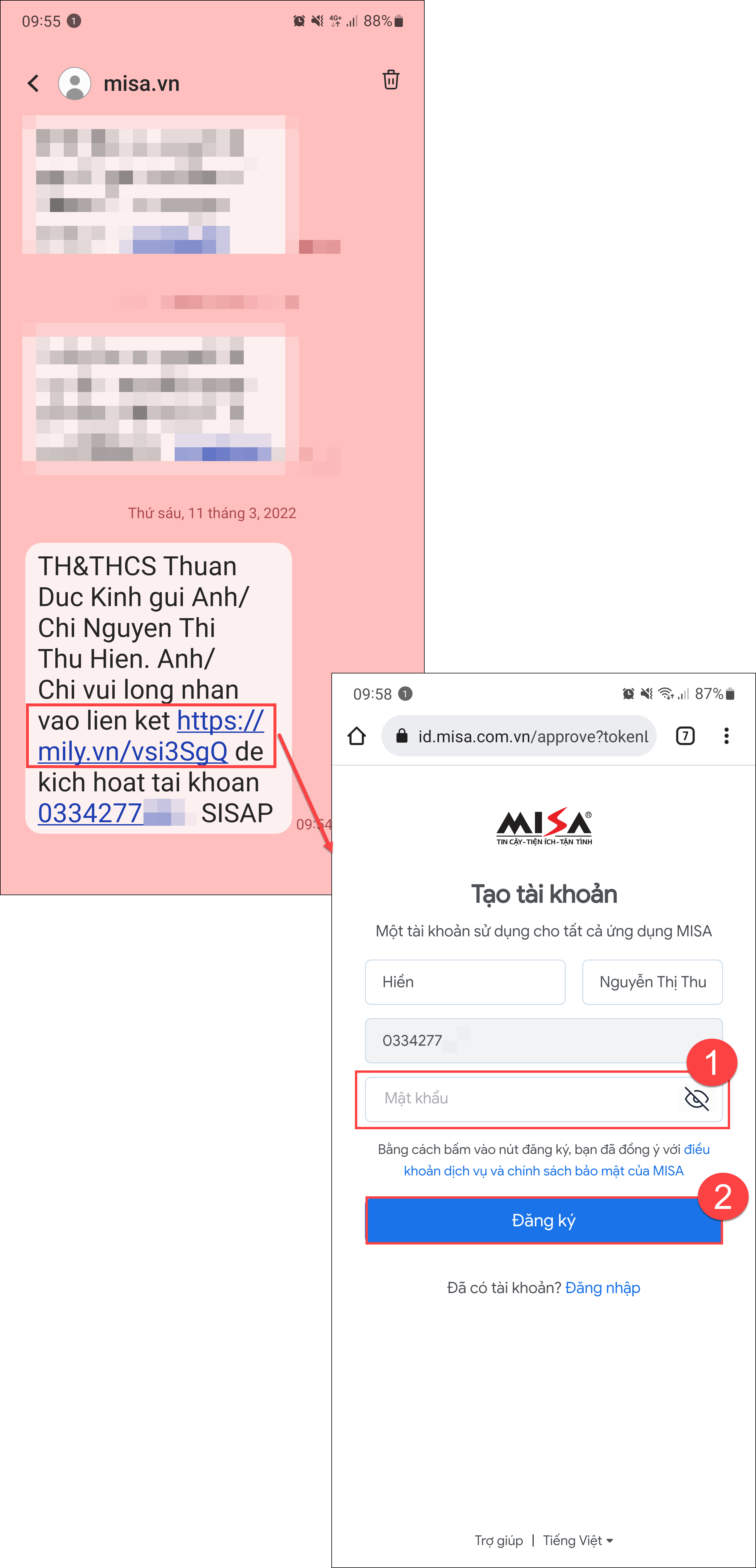 Quản lý tài khoản cán bộ giáo viên - MISA EMIS