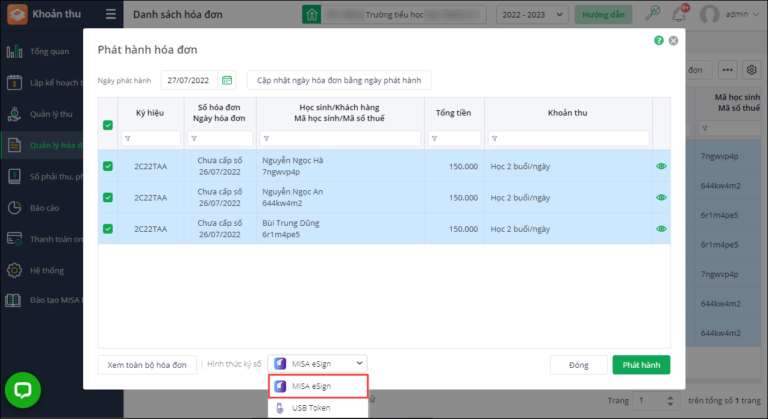 Thiết lập chữ ký số từ xa MISA eSign - MISA EMIS