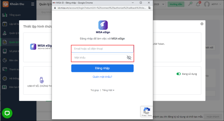 Thiết lập chữ ký số từ xa MISA eSign - MISA EMIS