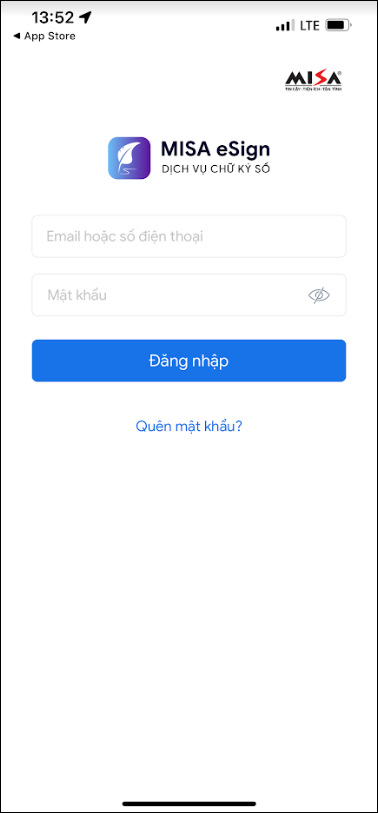 Thiết lập chữ ký số từ xa MISA eSign - MISA EMIS